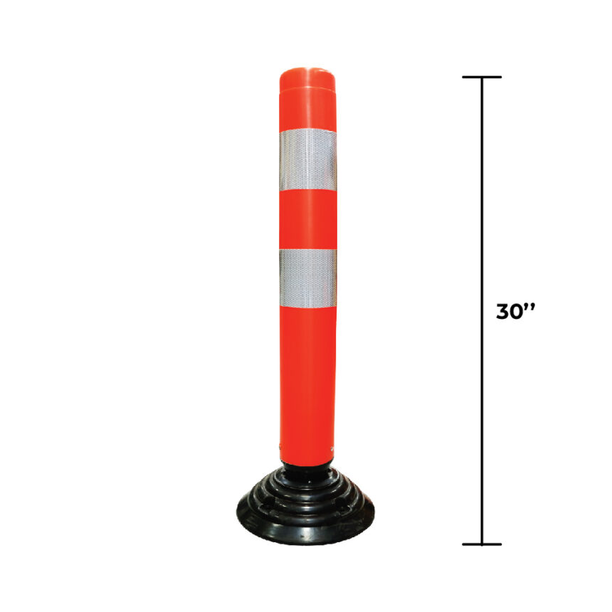 HERCULES PE TRAFFIC CONE - RUBBER BASE - The Leeden Store